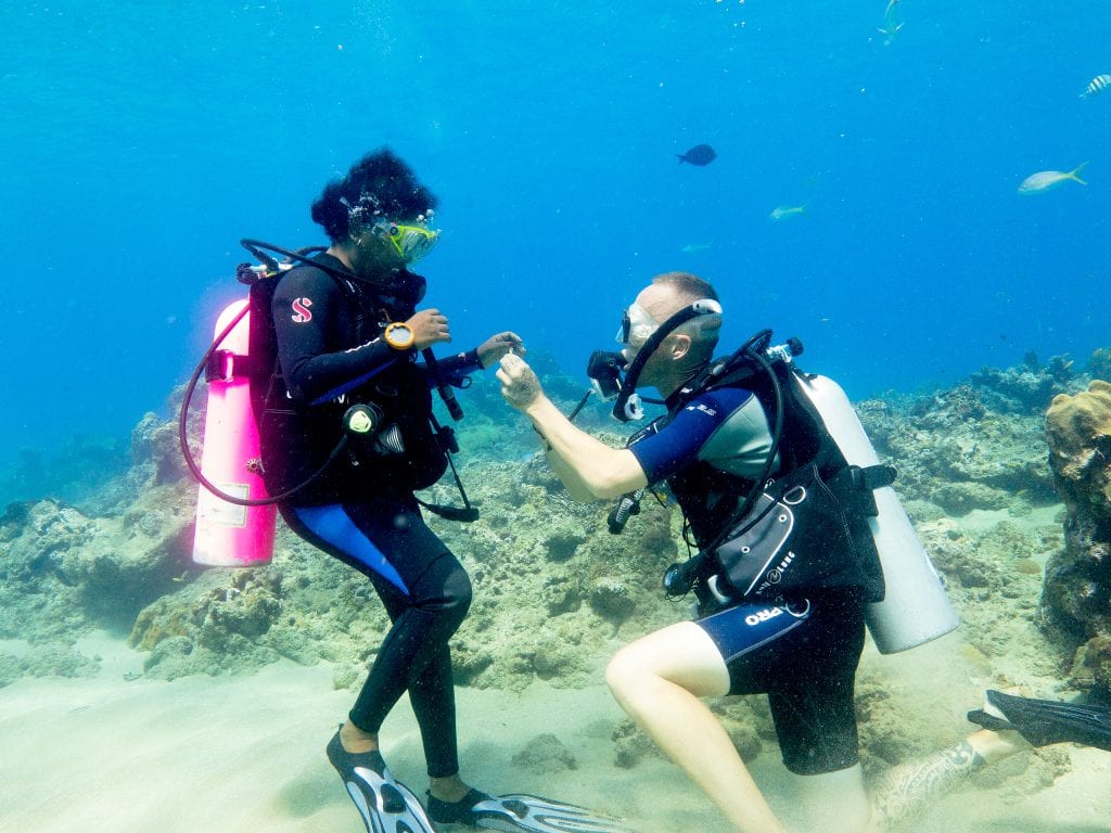 Dominican Republic Scuba Diving - Underwater Marriage Proposal