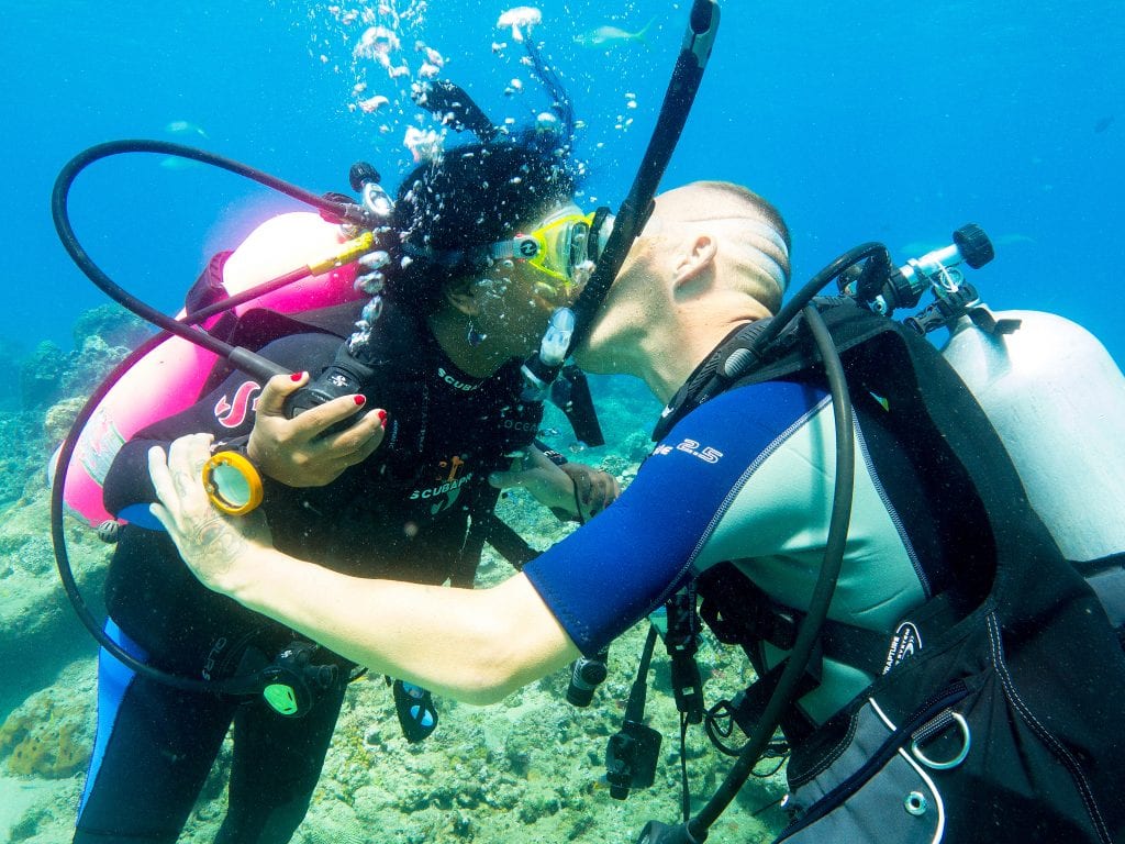 Dominican Republic Scuba Diving - Underwater Marriage Proposal