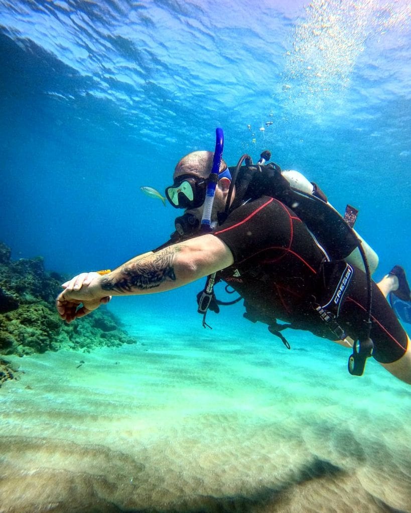 Scuba Diving in Sosua Bay on the North Coast of the Dominican Republic